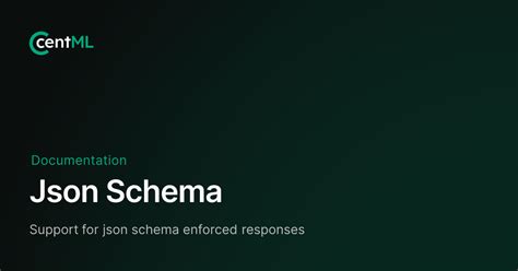 Json Schema Centml Platform