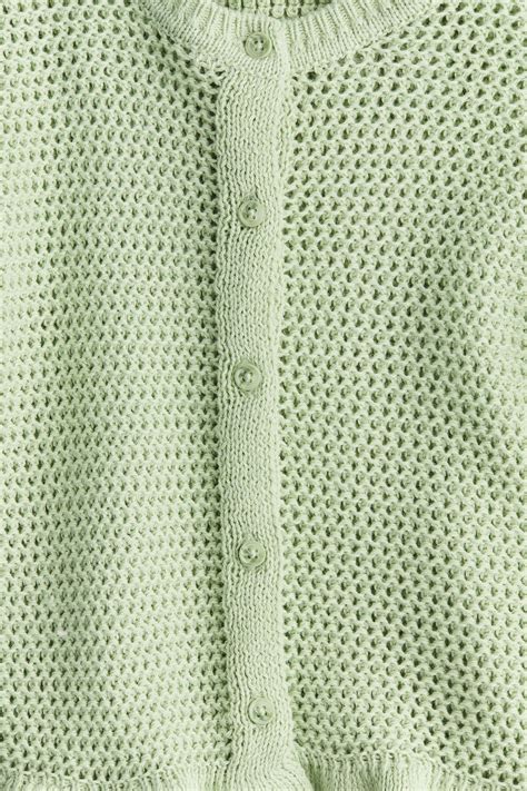 Vest Met Gehaakte Look Lichtgroen Kinderen Handm Nl