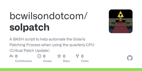 GitHub Bcwilsondotcom Solpatch A BASH Script To Help Automate The