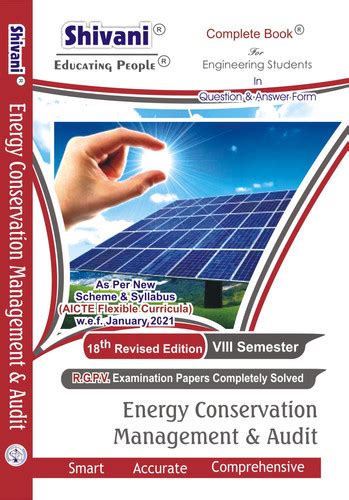 energy conservation management and audit b tech 8th sem me 2022 edition