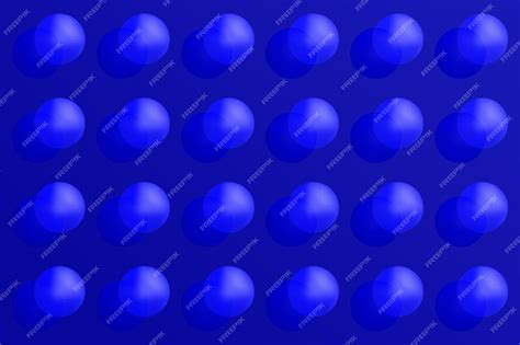 Premium Vector Circle Bubble Pattern On Blue Background