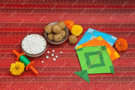 Premium Photo Happy Makar Sankranti Pongal And Uttarayan With Kite