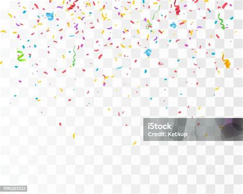 흰색 배경에 고립 된 색종이 색상 벡터 일러스트레이션 축하 Carnival에 대한 스톡 벡터 아트 및 기타 이미지 Carnival 공휴일 기념일 Istock