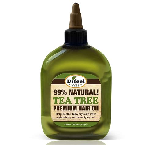 Difeel Premium Natural Hair Oil Tea Tree Oil For Dry Scalp 8 Oz