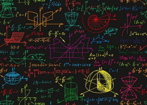 Premium Vector Math Science Vector Seamless Pattern With Handwritten Formulas On The Black