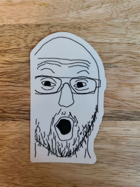 Soyjack Soy Jack Wojack Meme Pointing Sticker Decal Pair Ebay