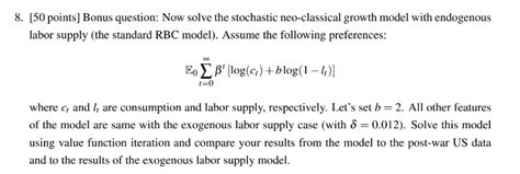 Solved In This Assignment You Will Analyze The Stochastic Chegg