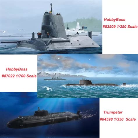 Trumpeter 1350 British Astute Class Nuclear Attack Submarines Model