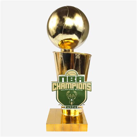 Milwaukee Bucks 2021 Nba Champions Trophy Replica Foco