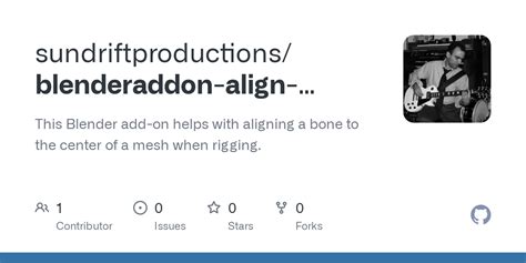 GitHub Sundriftproductions Blenderaddon Align Bone With Mesh This Blender Add On Helps With