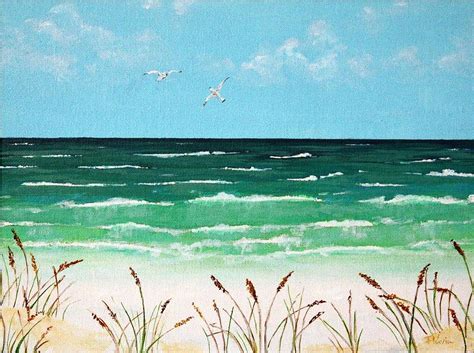 Destin Beach Painting By Flavia Lundgren Fine Art America