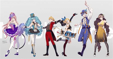 Hatsune Miku Kagamine Rin Kagamine Len Megurine Luka Kaito And
