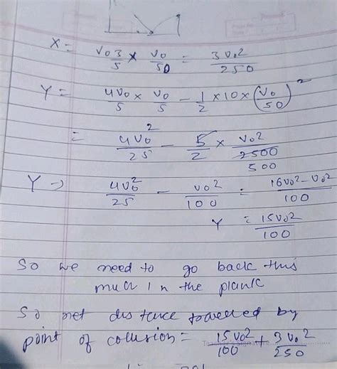 A Particle Is Projected From Point A An Angle Of Circ With Horizontal At The Same Time