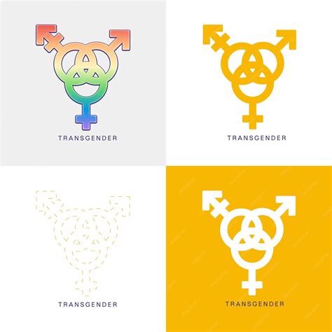 Premium Vector Gender Symbols Signs Vector Illustration Outline Icons
