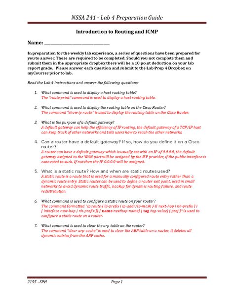 Lab 4 Prep Guide NSSA 241 Lab 4 Preparation Guide Introduction To
