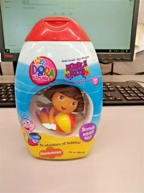 Dora The Explorer Bubble Bathe Strawberry Scent Squirt Toy 11 Oz