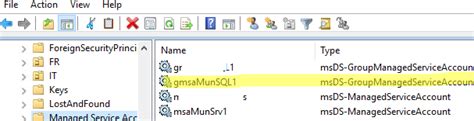 Using Managed Service Accounts Msa And Gmsa In Active Directory