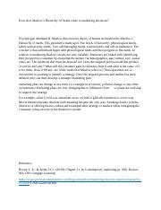 M2A2 Docx How Does Maslow S Hierarchy Of Needs Relate To Marketing