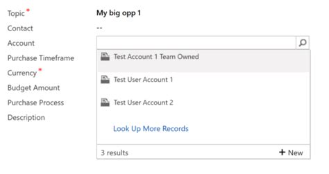 XRM Formula Filter Lookup Based On Record Ownership North Support