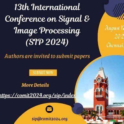 13th International Conference On Signal Image Processing SIP 2024