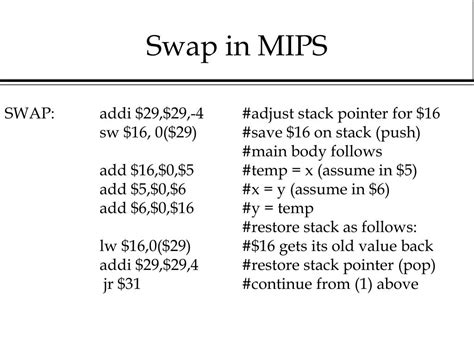 PPT MIPS Wrap Up PowerPoint Presentation Free Download ID 796569