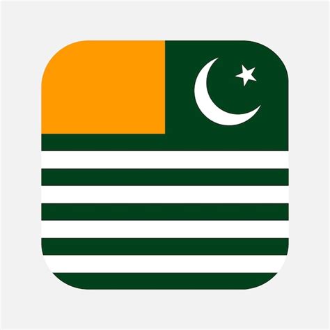 Premium Vector Azad Jammu And Kashmir Flag Simple Illustration For
