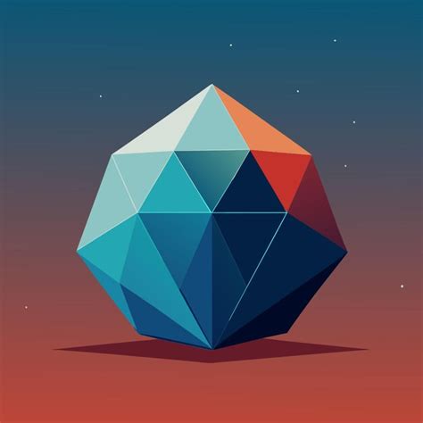 Premium Vector 3d Geodesic Form Vector Illustration Flat 2