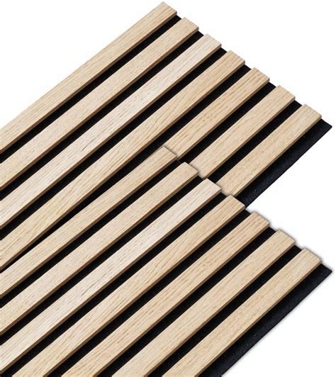 Decoon Lot De 4 Panneaux Tasseaux Bois 250 X 30 X 1 Cm Lamelles Bois