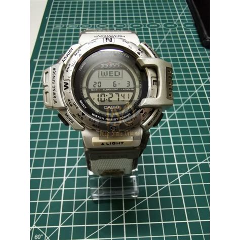 Vintage Casio Protrek PRT 40 Triple Sensor White Edition Shopee Malaysia