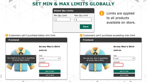 Kor Order Limit Quantity Min And Max Order Limits On Products
