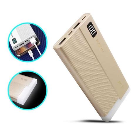 BAVIN 10000mAh Powerful Flashlight Powerbank 2 1A Dual USB Output W