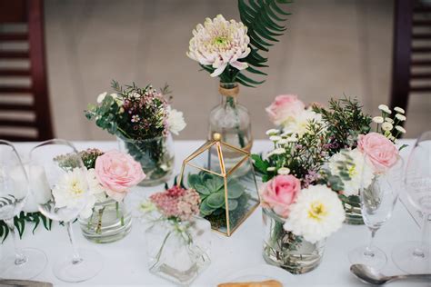 Centre de Table de Mariage Champêtre Fleurs et Déco d Elisabeth Delsol