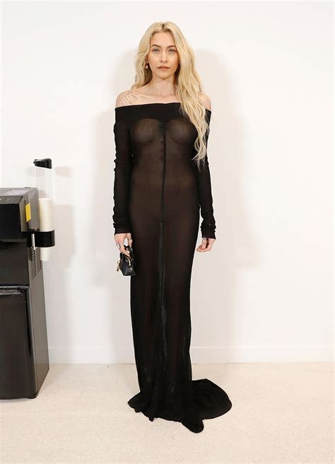 Paris Jackson Goes Off The Shoulder In Black Sheer Dress For Stella