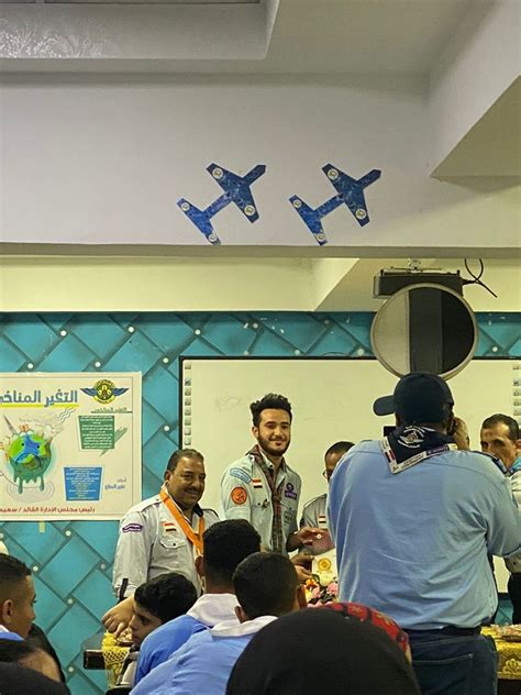 حصول الطالب أحمد عبد الرؤوف على شارة الواجب من الاتحاد العام للكشافة