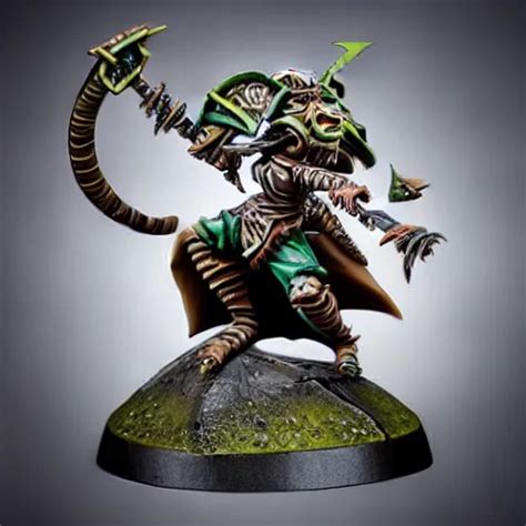 photo of a female skaven from warhammer, skull shield, | Stable Diffusion
