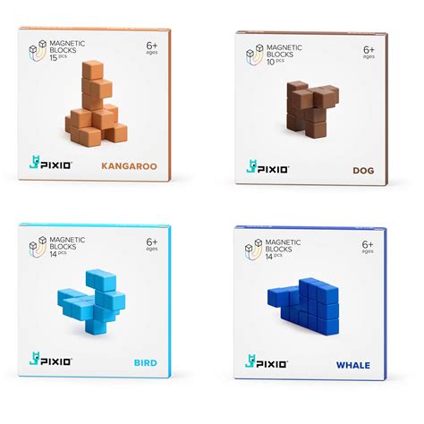 Pixio Magnet Blocks Color Characters Set Click For Full Selection