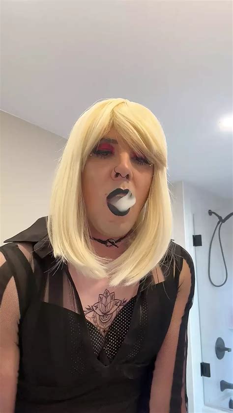 Causal Femboy Smoking Before Night Out Gay Twink Porn Feat Natalie X8