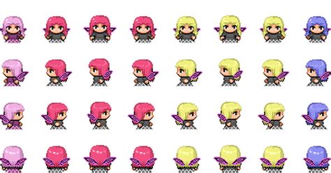 ドット絵 雑魚魔界妖精セット Rpgツクールmv用歩行グラフィック スペキュラム合金のイラスト Pixiv