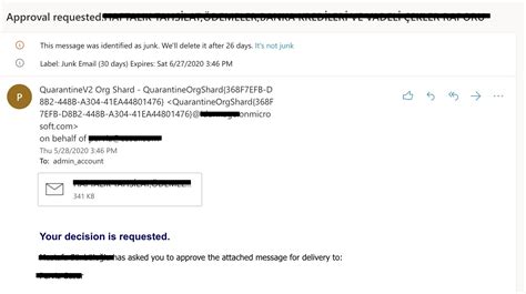 The Message Has Been Returned To The Sender Because No Decision Was