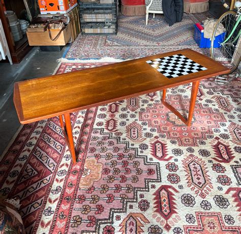 Proantic Table Basse échiquier En Teck