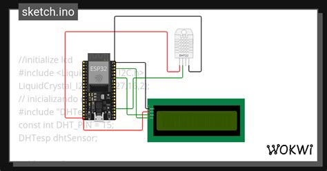 Dht Display I2c Wokwi Esp32 Stm32 Arduino Simulator