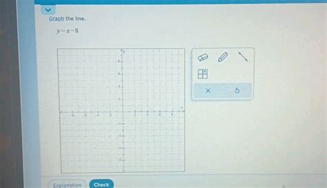 Graph The Line Y X 8 Explanation Check StudyX