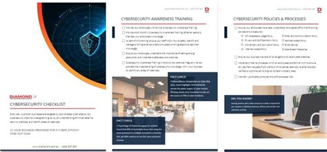 Cyber Security Checklist Thank You Page Diamond IT Diamond IT