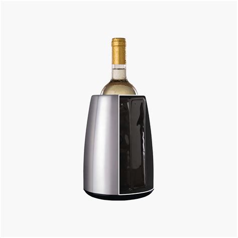 Vacu Vin Active Cooler Wine Elegant Stainless Steel Halo Branded