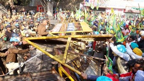 Farmers Protest Haryana Police Dig Trenches To Block The Path Of