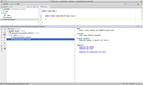 Java How Do I Get Intellij To Give Me A Warning If I Have Failed To