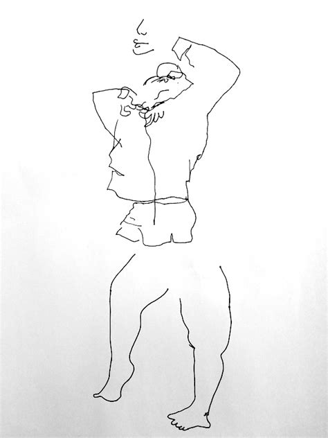30sal Challenge Blind Contour Self Portrait Seattle Artist League