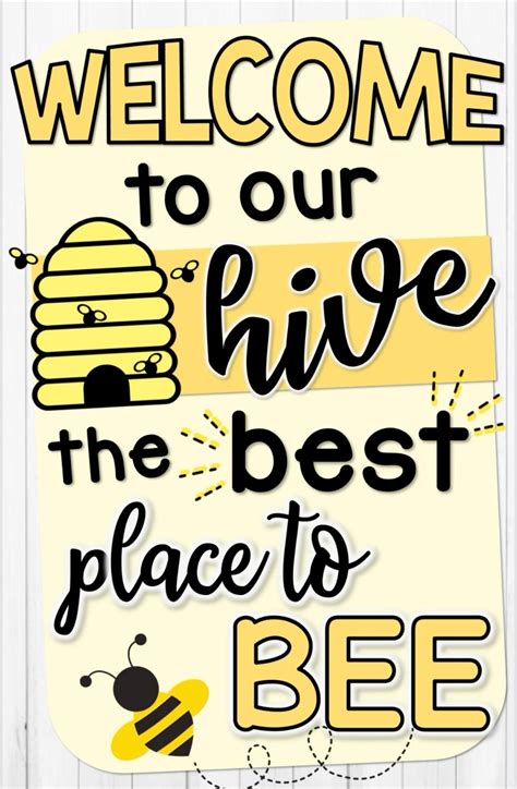 Honey Bee Classroom Door Decor Kit Back To School Easy And Etsy Artofit