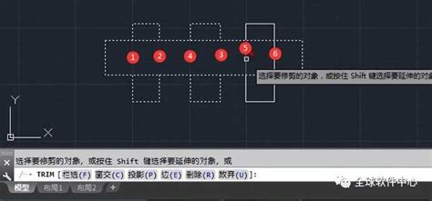 Auto Cad图文教程：修剪命令快捷键trim的用法 哔哩哔哩