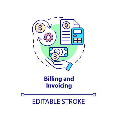 Billing And Invoicing Concept Icon Stock Vector Illustration Of